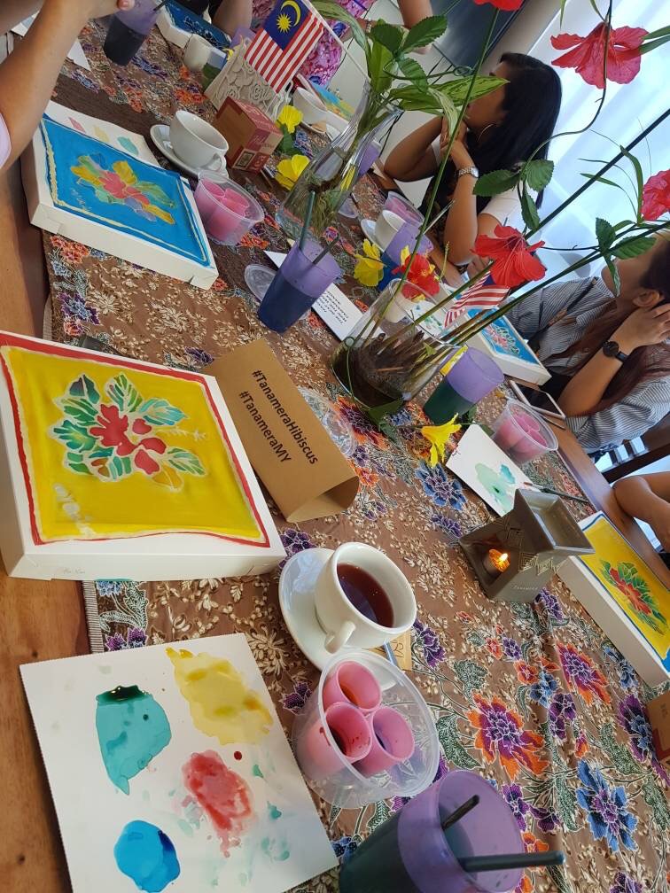 Batik Bunga Raya Painting Workshop for Malaysian National Day 31 August ...