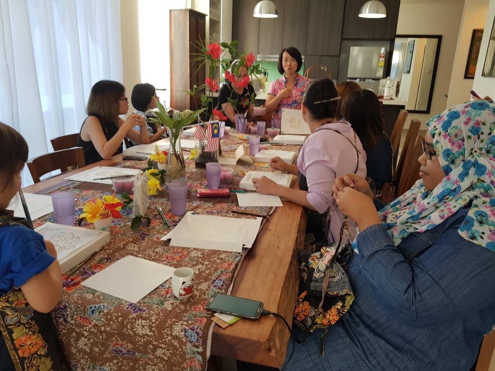 Batik Bunga Raya Painting Workshop for Malaysian National Day 31 August ...